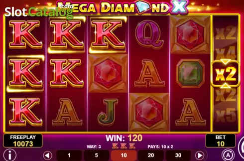 Mega Diamond X Slot Review and Demo | RTP=97.2