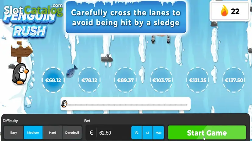 Penguin Rush Game Review & Demo ᐈ Play For Free