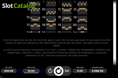 Conan Slot ᐈ Claim a bonus or play for free!